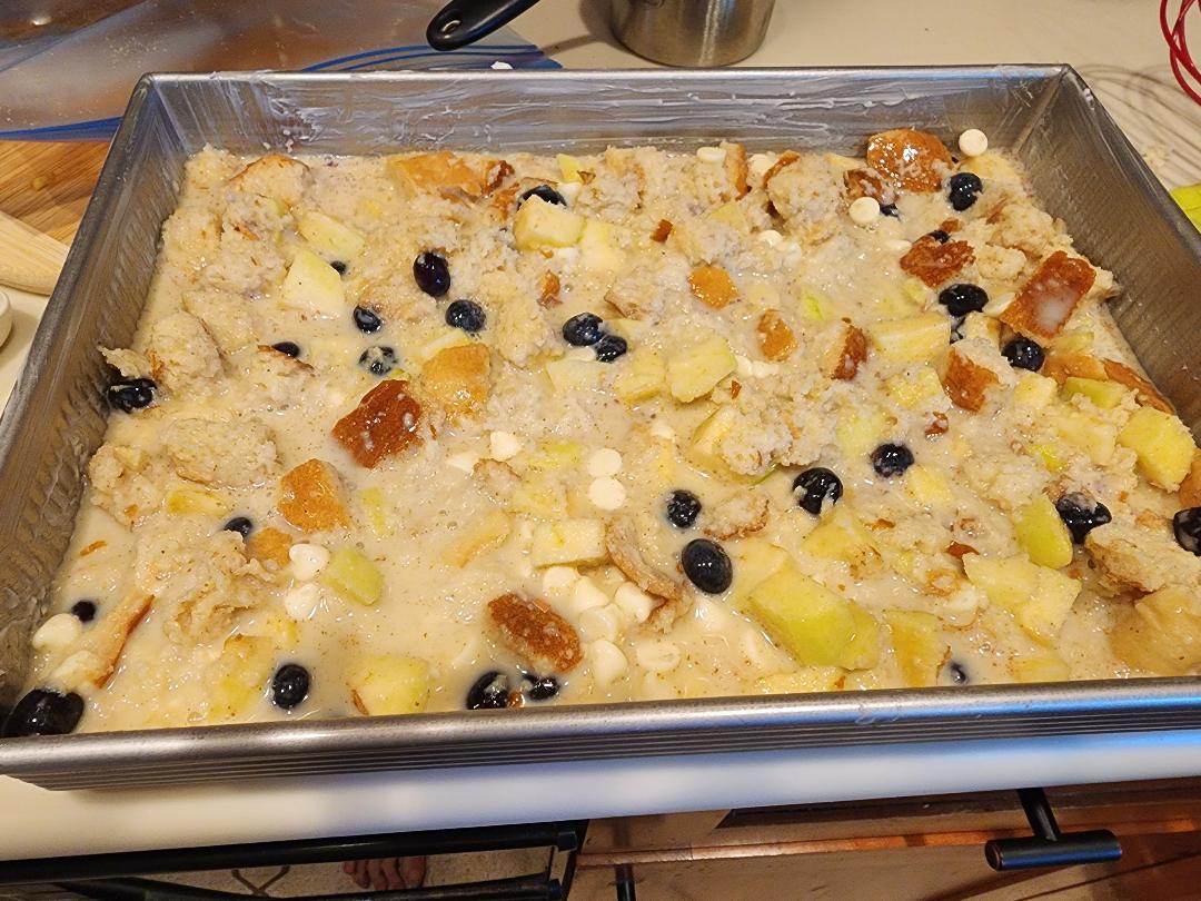 BlueBerry apple bread pudding – Mad Tastes from My World to Yours